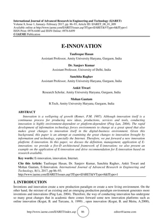 E-INNOVATION | PDF