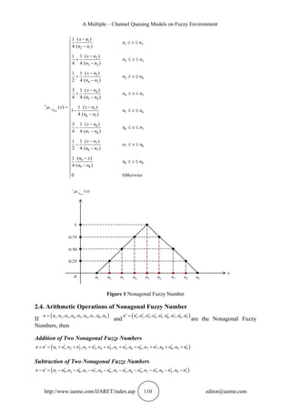 A MULTIPLE – CHANNEL QUEUING MODELS ON FUZZY ENVIRONMENT | PDF