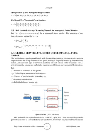 A MULTIPLE – CHANNEL QUEUING MODELS ON FUZZY ENVIRONMENT | PDF