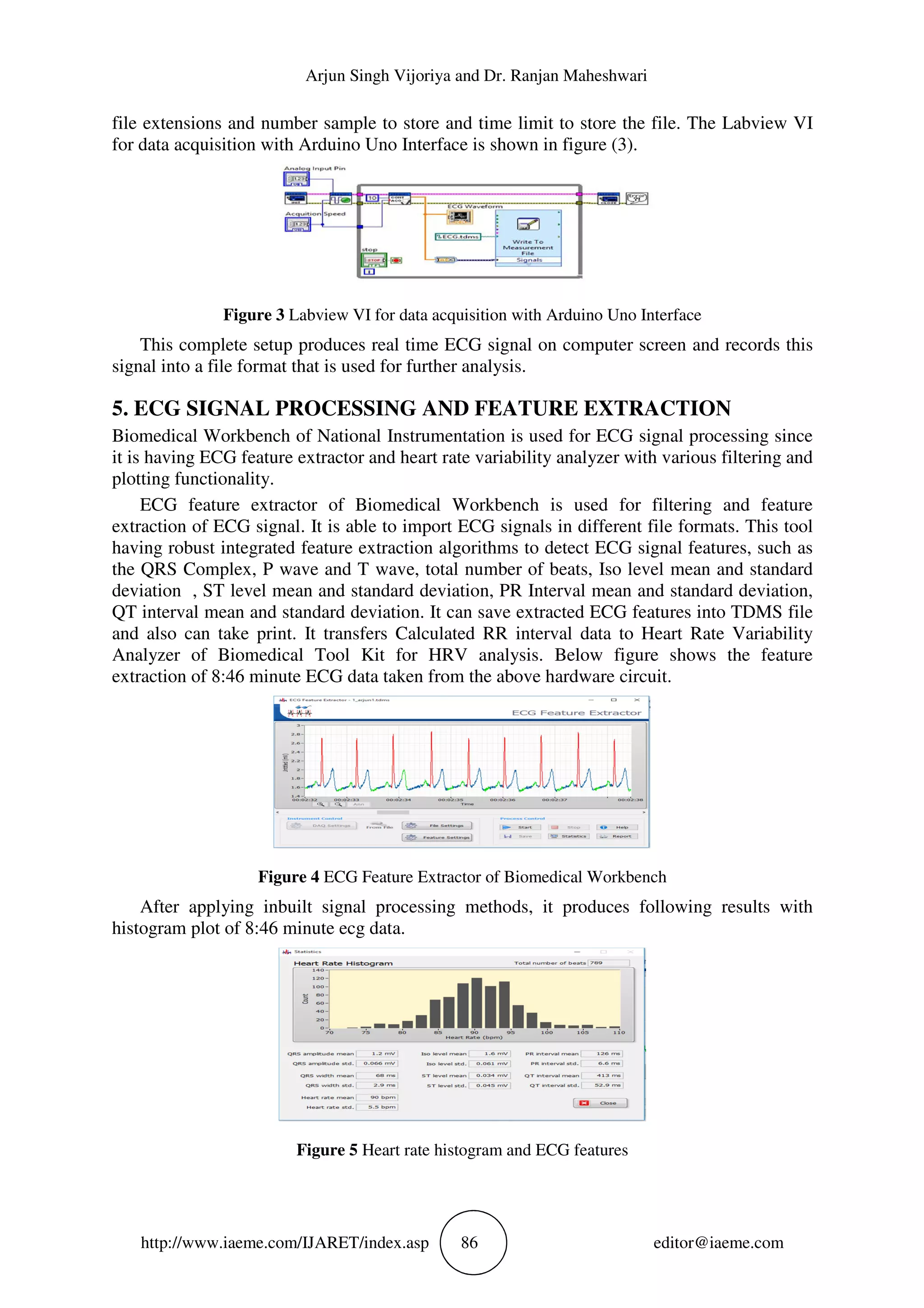 Ecg Signal Acquisition Feature Extraction And Hrv Analysis Using Biomedical Workbench Pdf