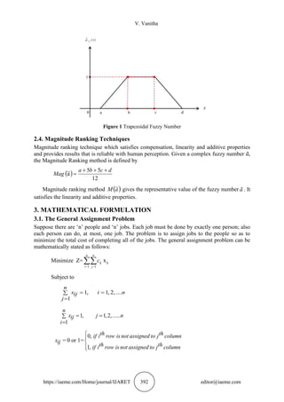 NEW APPROACH FOR SOLVING FUZZY TRIANGULAR ASSIGNMENT BY ROW MINIMA METHOD | PDF