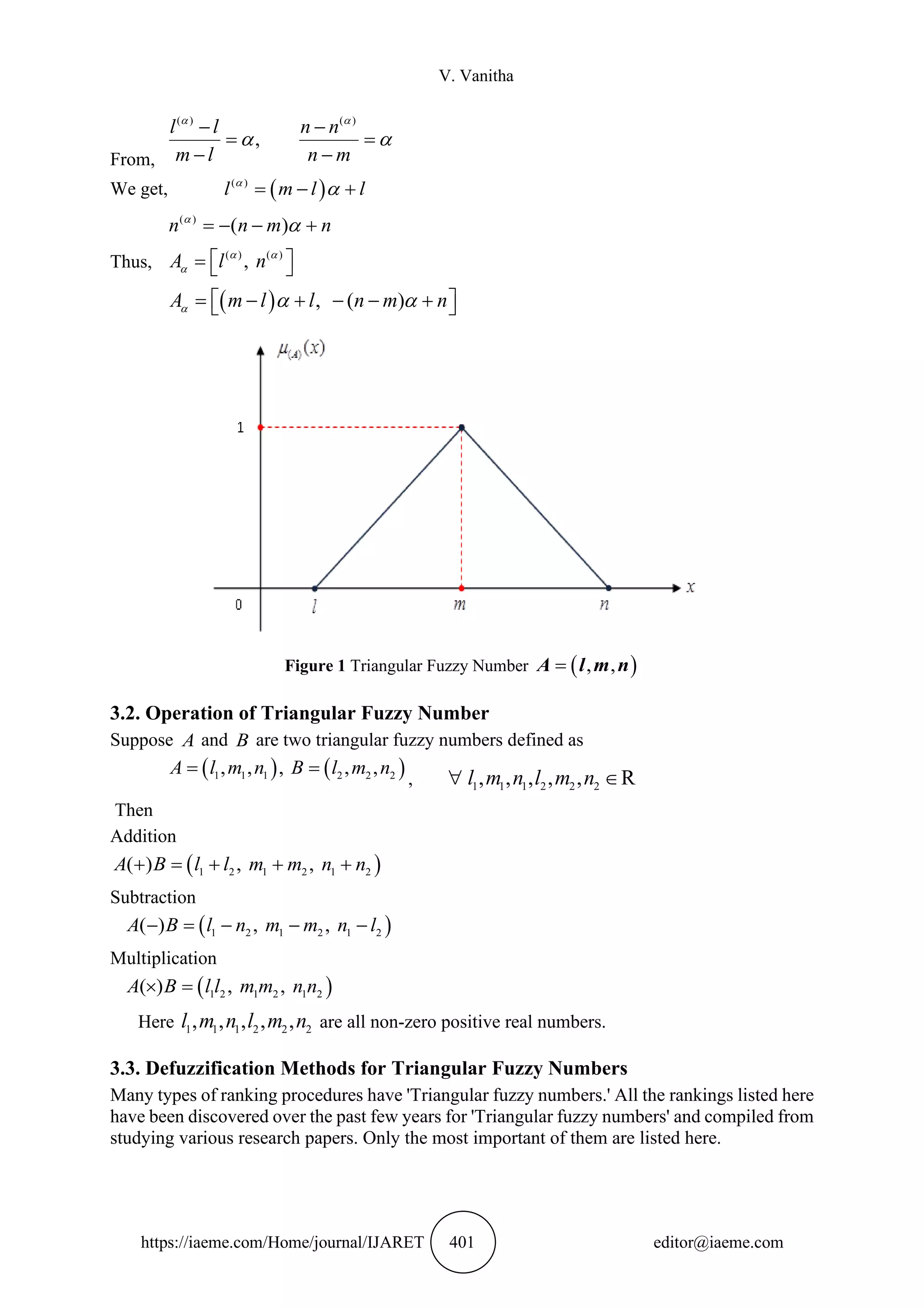FUZZY ARITHMETIC OPERATIONS ON DIFFERENT FUZZY NUMBERS AND THEIR ...