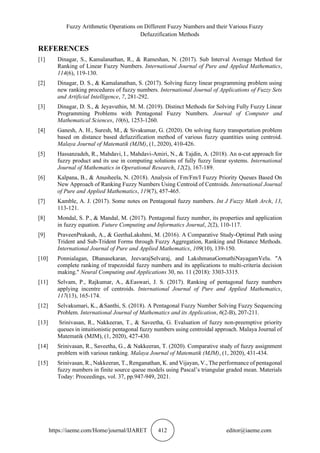 FUZZY ARITHMETIC OPERATIONS ON DIFFERENT FUZZY NUMBERS AND THEIR VARIOUS FUZZY DEFUZZIFICATION ...