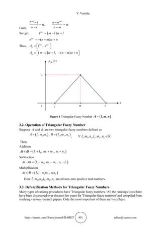 FUZZY ARITHMETIC OPERATIONS ON DIFFERENT FUZZY NUMBERS AND THEIR VARIOUS FUZZY DEFUZZIFICATION ...