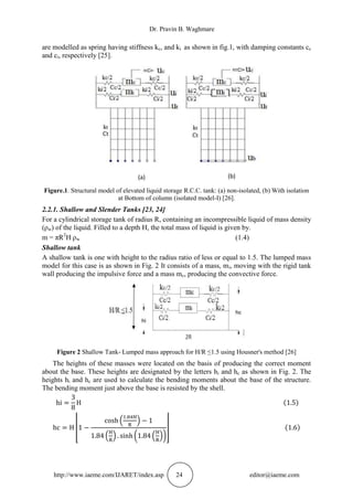 NUMERICAL ANALYSIS OF ELEVATED FRAMED STAGING SHALLOW TANK BY NEWMARK’S ...