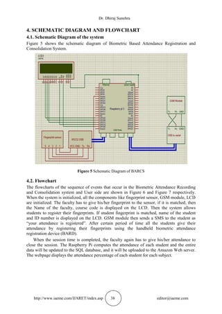 BIOMETRIC BASED ATTENDANCE REGISTRATION AND CONSOLIDATION SYSTEM USING RASPBERRY PI3 AND AMAZON ...