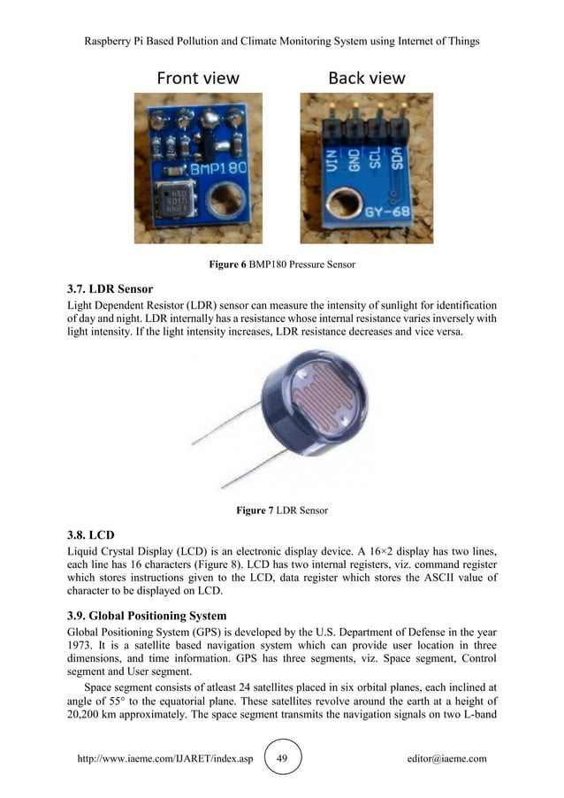 RASPBERRY PI BASED POLLUTION AND CLIMATE MONITORING SYSTEM USING ...