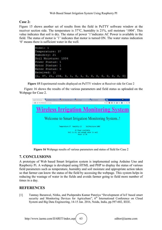 WEB BASED SMART IRRIGATION SYSTEM USING RASPBERRY PI | PDF
