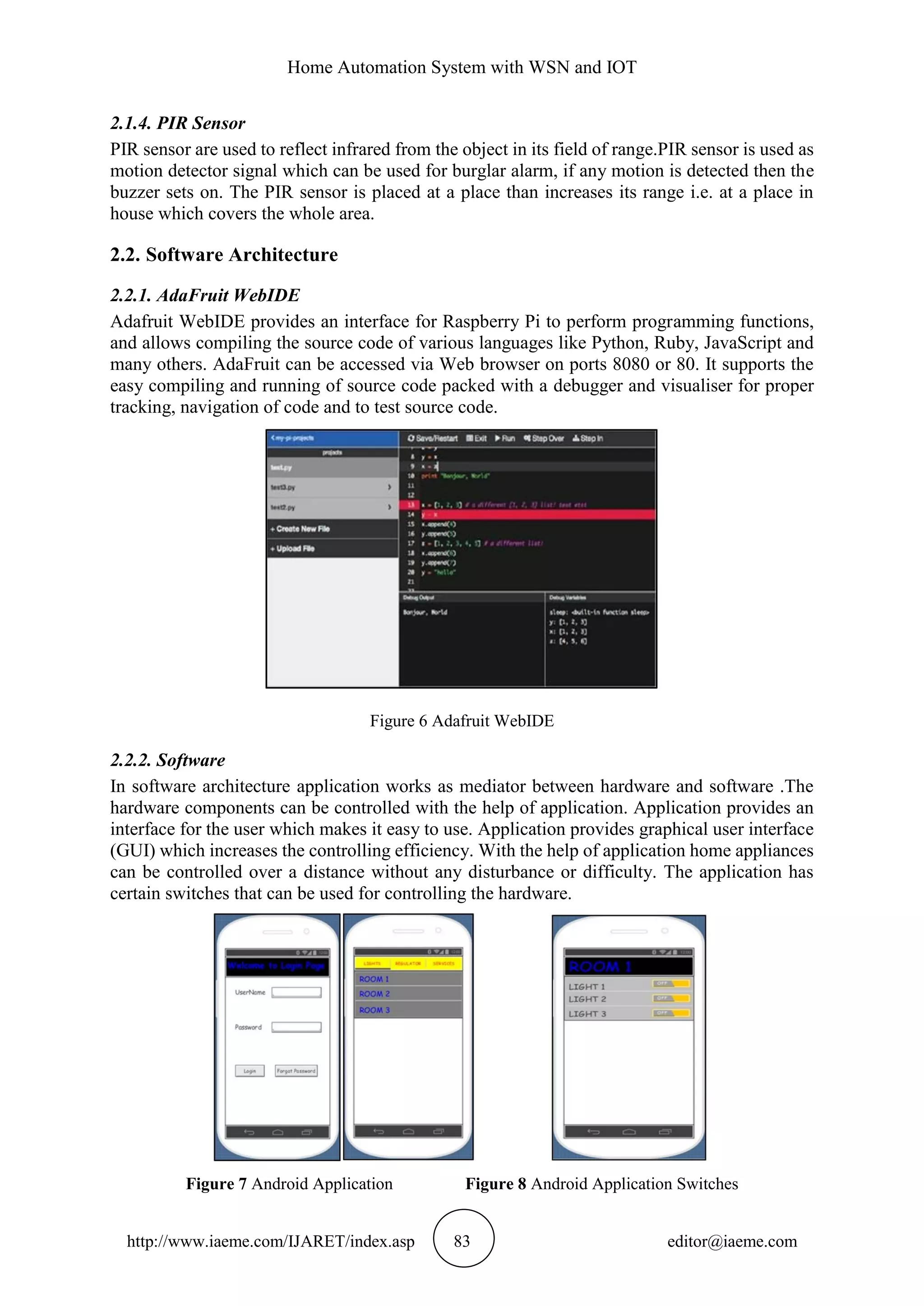 HOME AUTOMATION SYSTEM WITH WSN AND IOT | PDF