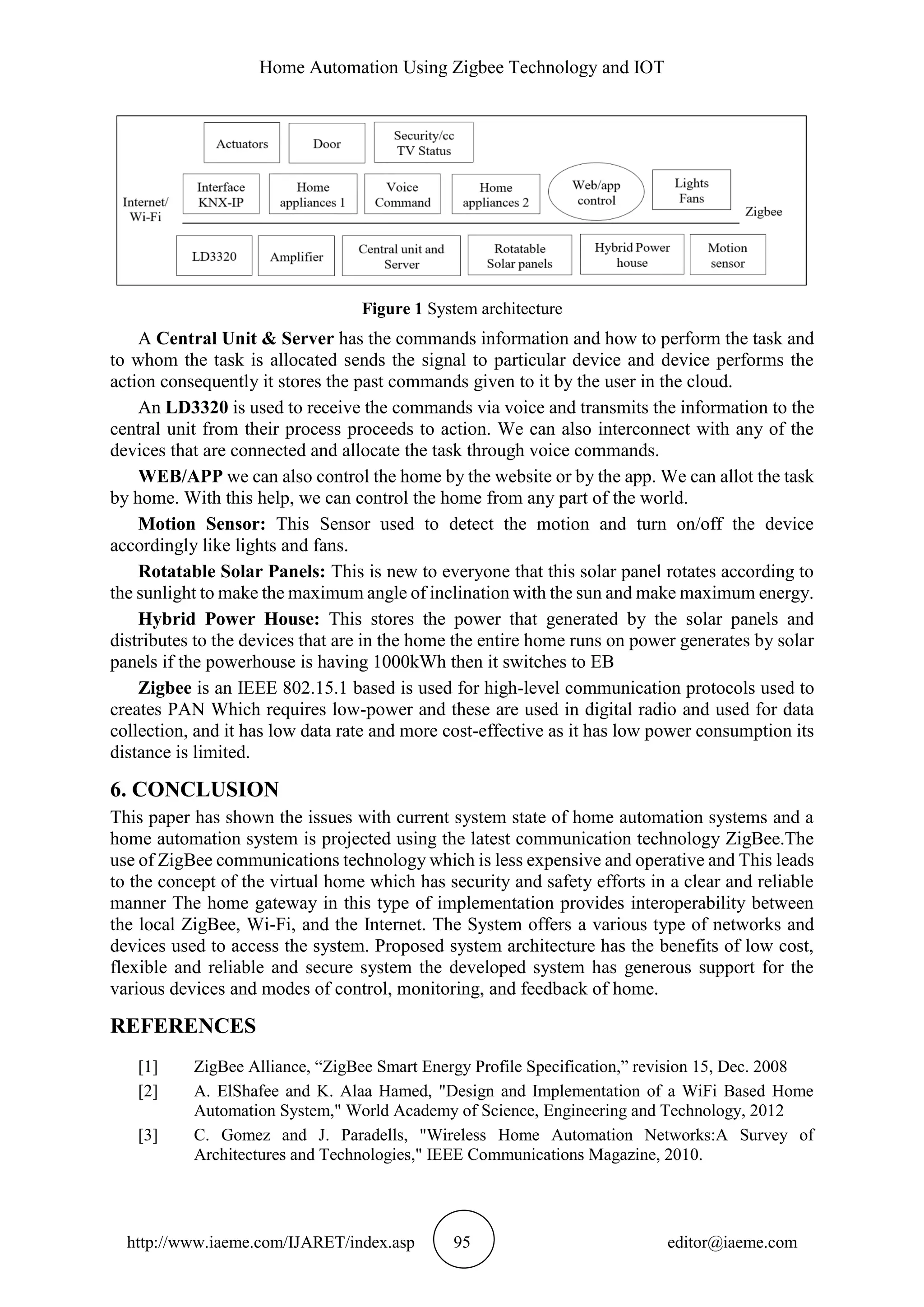 HOME AUTOMATION USING ZIGBEE TECHNOLOGY AND IOT | PDF