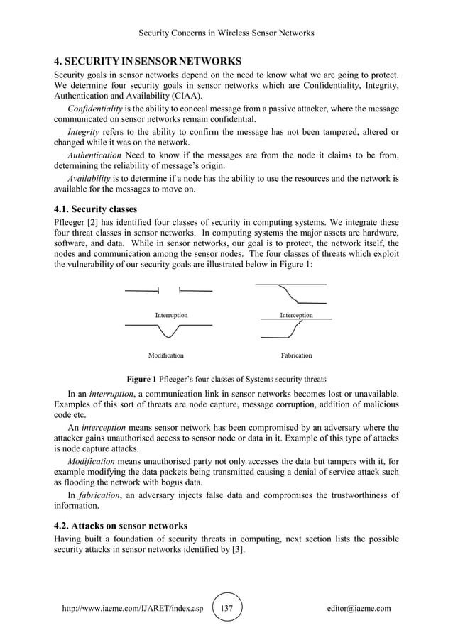 SECURITY CONCERNS IN WIRELESS SENSOR NETWORKS | PDF