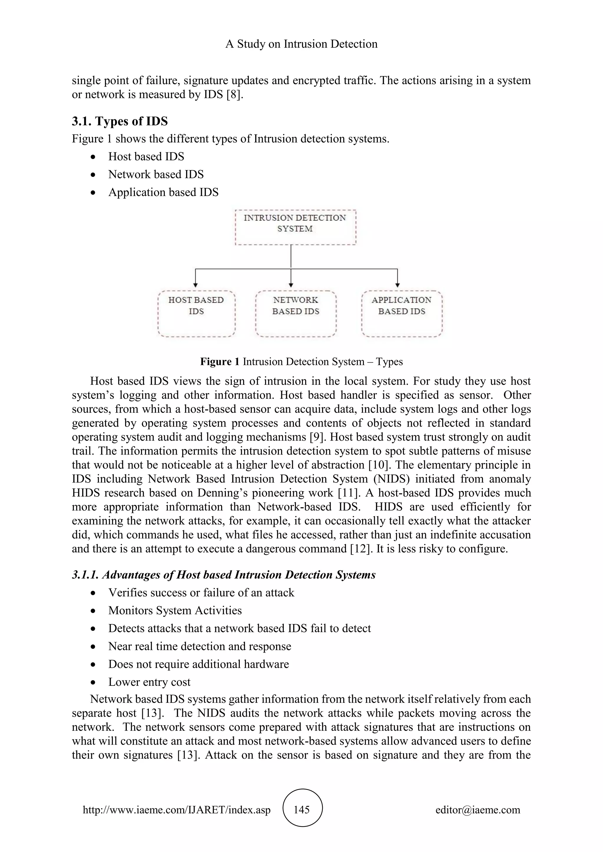 A STUDY ON INTRUSION DETECTION | PDF | Computing | Technology & Computing