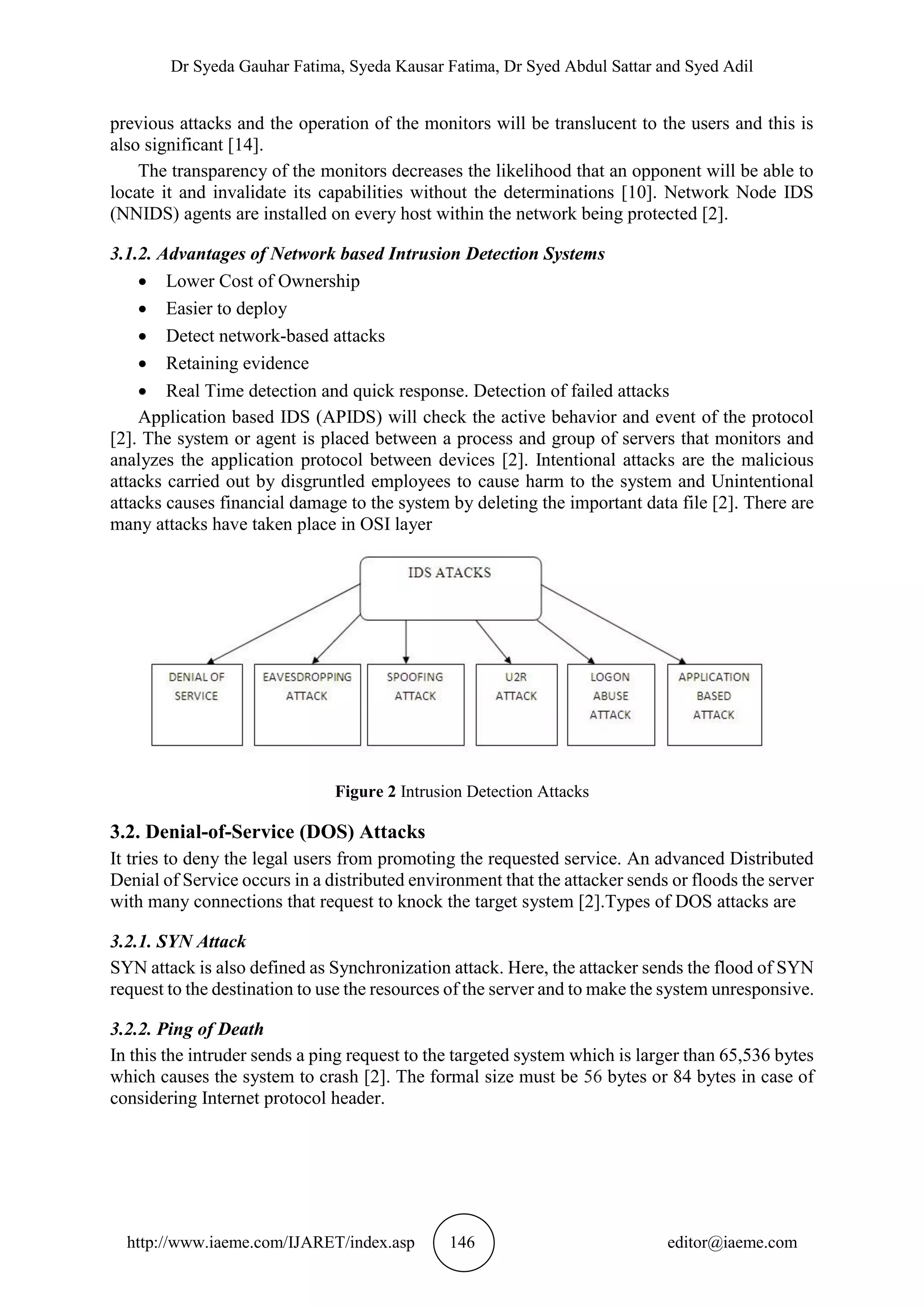A STUDY ON INTRUSION DETECTION | PDF | Computing | Technology & Computing