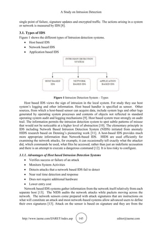 A STUDY ON INTRUSION DETECTION | PDF | Computing | Technology & Computing