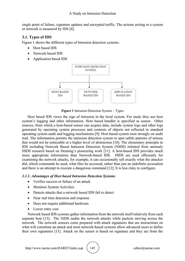 A STUDY ON INTRUSION DETECTION | PDF | Computing | Technology & Computing