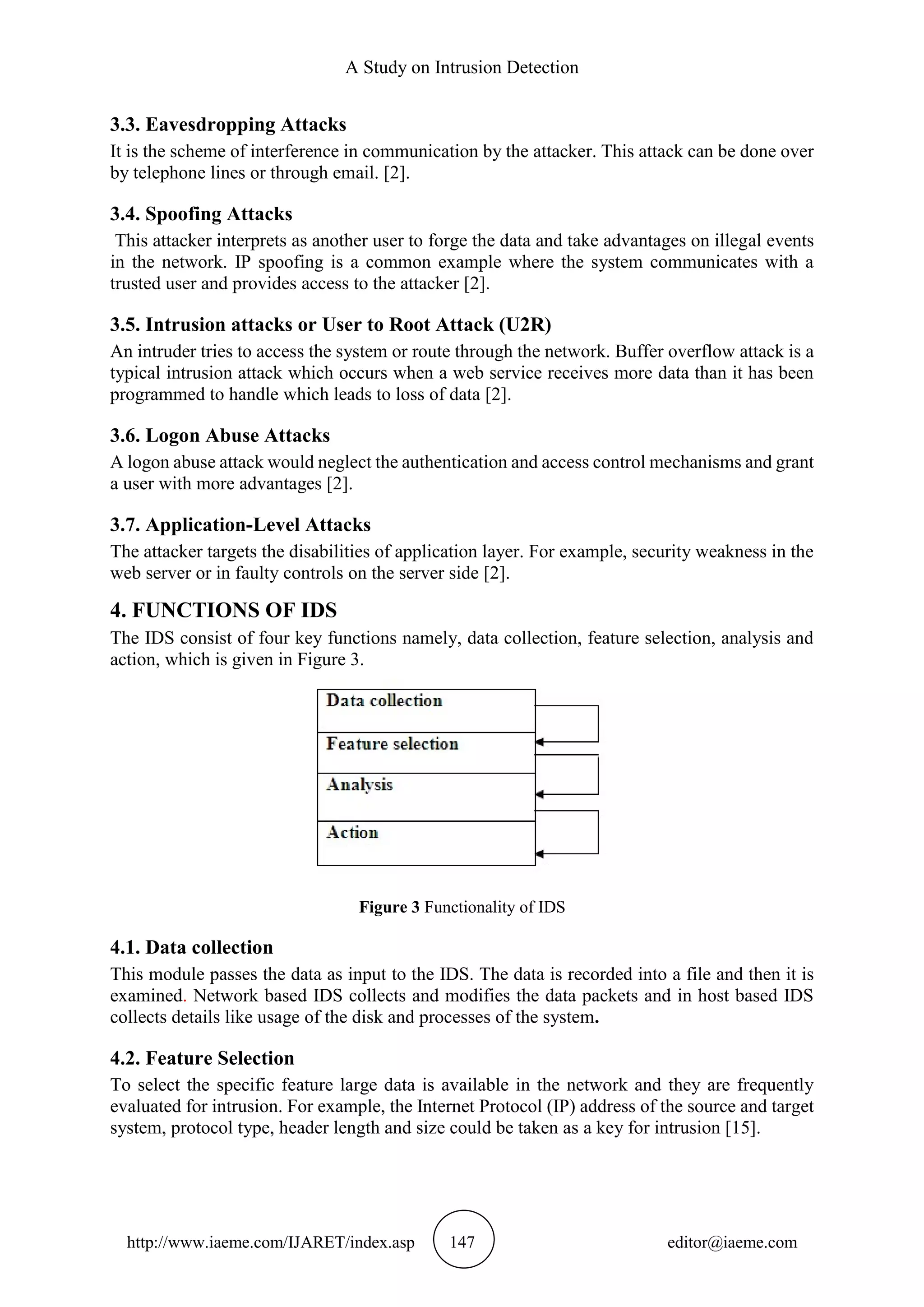 A STUDY ON INTRUSION DETECTION | PDF
