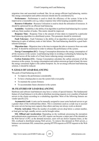 CLOUD COMPUTING AND LOAD BALANCING | PDF