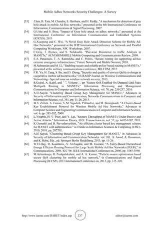 MOBILE ADHOC NETWORKS SECURITY CHALLENGES: A SURVEY | PDF