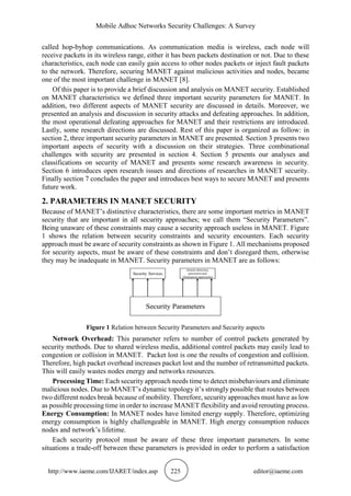 MOBILE ADHOC NETWORKS SECURITY CHALLENGES: A SURVEY | PDF