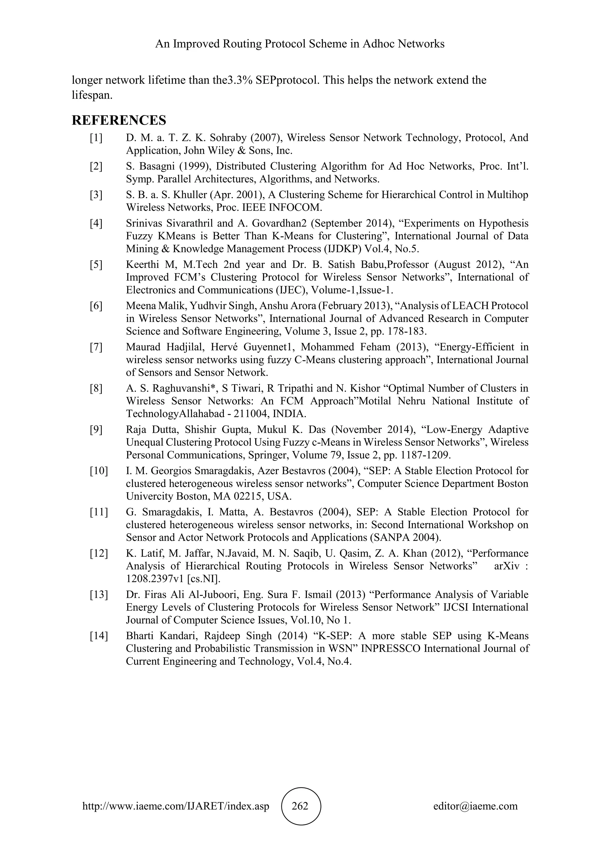 AN IMPROVED ROUTING PROTOCOL SCHEME IN ADHOC NETWORKS | PDF