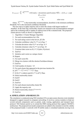TRUST MODEL WITH DEFENSE SCHEME IN MANETS | PDF | Computer Networking | Computing
