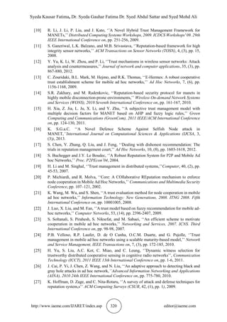 TRUST MODEL WITH DEFENSE SCHEME IN MANETS | PDF | Computer Networking | Computing