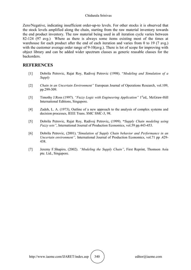 SUPPLY CHAIN MODELING WITH UNCERTAINTY IN DEMAND AND SUPPLY USING FUZZY LOGIC | PDF