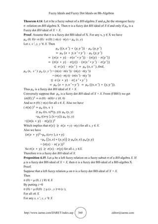 FUZZY IDEALS AND FUZZY DOT IDEALS ON BH-ALGEBRAS | PDF | Programming Languages | Computing