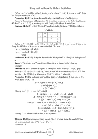 FUZZY IDEALS AND FUZZY DOT IDEALS ON BH-ALGEBRAS | PDF | Programming Languages | Computing