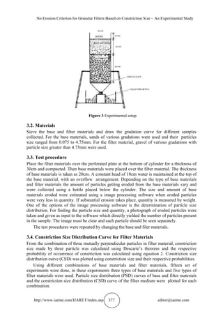 NO EROSION CRITERION FOR GRANULAR FILTERS BASED ON CONSTRICTION SIZE ...