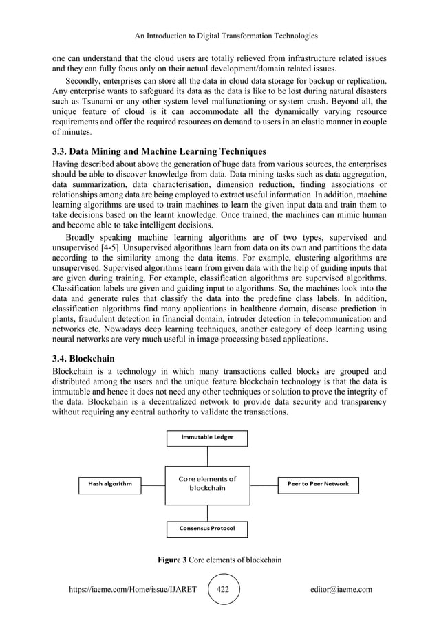 AN INTRODUCTION TO DIGITAL TRANSFORMATION TECHNOLOGIES | PDF