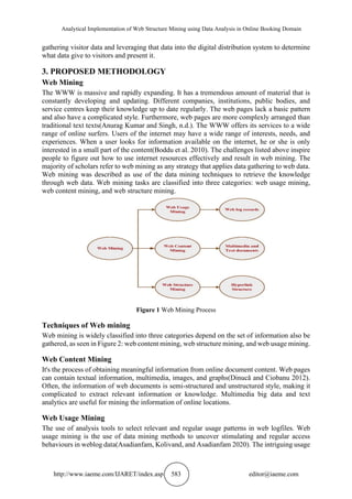 ANALYTICAL IMPLEMENTATION OF WEB STRUCTURE MINING USING DATA ANALYSIS IN ONLINE BOOKING DOMAIN ...