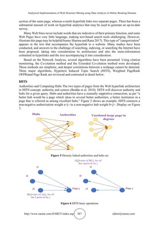 ANALYTICAL IMPLEMENTATION OF WEB STRUCTURE MINING USING DATA ANALYSIS IN ONLINE BOOKING DOMAIN ...