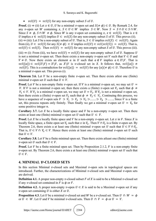 MINIMAL OF 풗-OPEN SETS AND 풗-CLOSED SETS | PDF