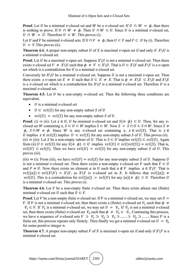 MINIMAL OF 풗-OPEN SETS AND 풗-CLOSED SETS | PDF