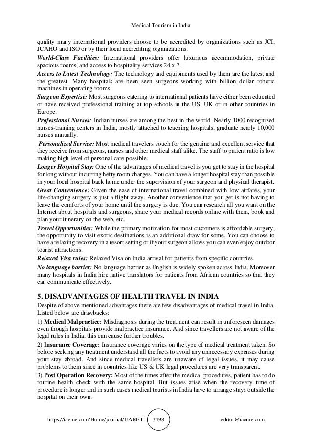 MEDICAL TOURISM IN INDIA | PDF