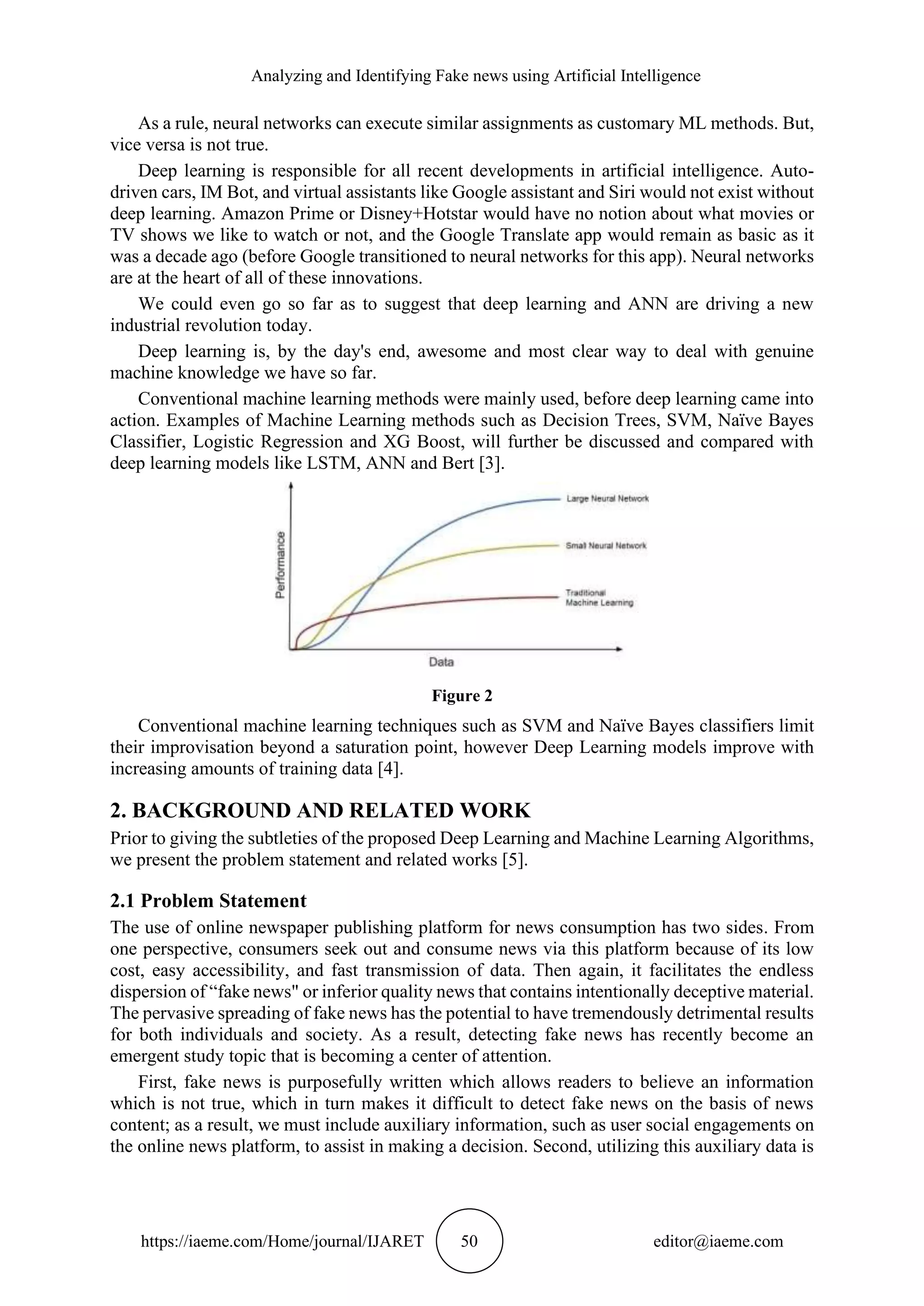 ANALYZING AND IDENTIFYING FAKE NEWS USING ARTIFICIAL INTELLIGENCE | PDF