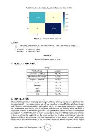 ANALYZING AND IDENTIFYING FAKE NEWS USING ARTIFICIAL INTELLIGENCE | PDF