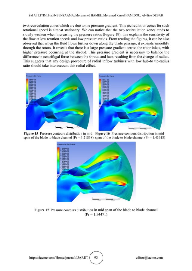PERFORMANCES EVALUATION AND BLADE NUMBER OPTIMIZATION OF RADIAL INFLOW ...