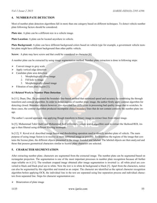 A Survey on License Plate Recognition System | PDF