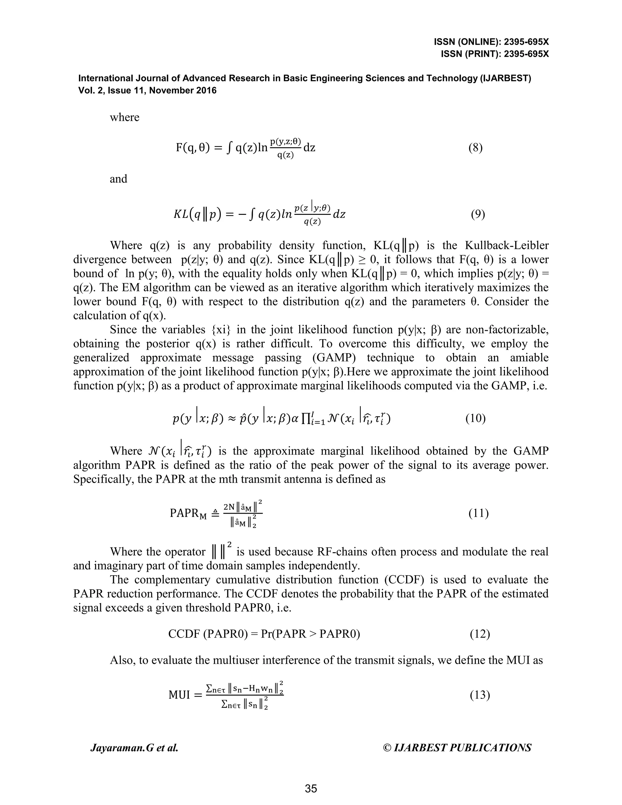 Performance Analysis Of Papr Reduction In Mimo Ofdm Pdf