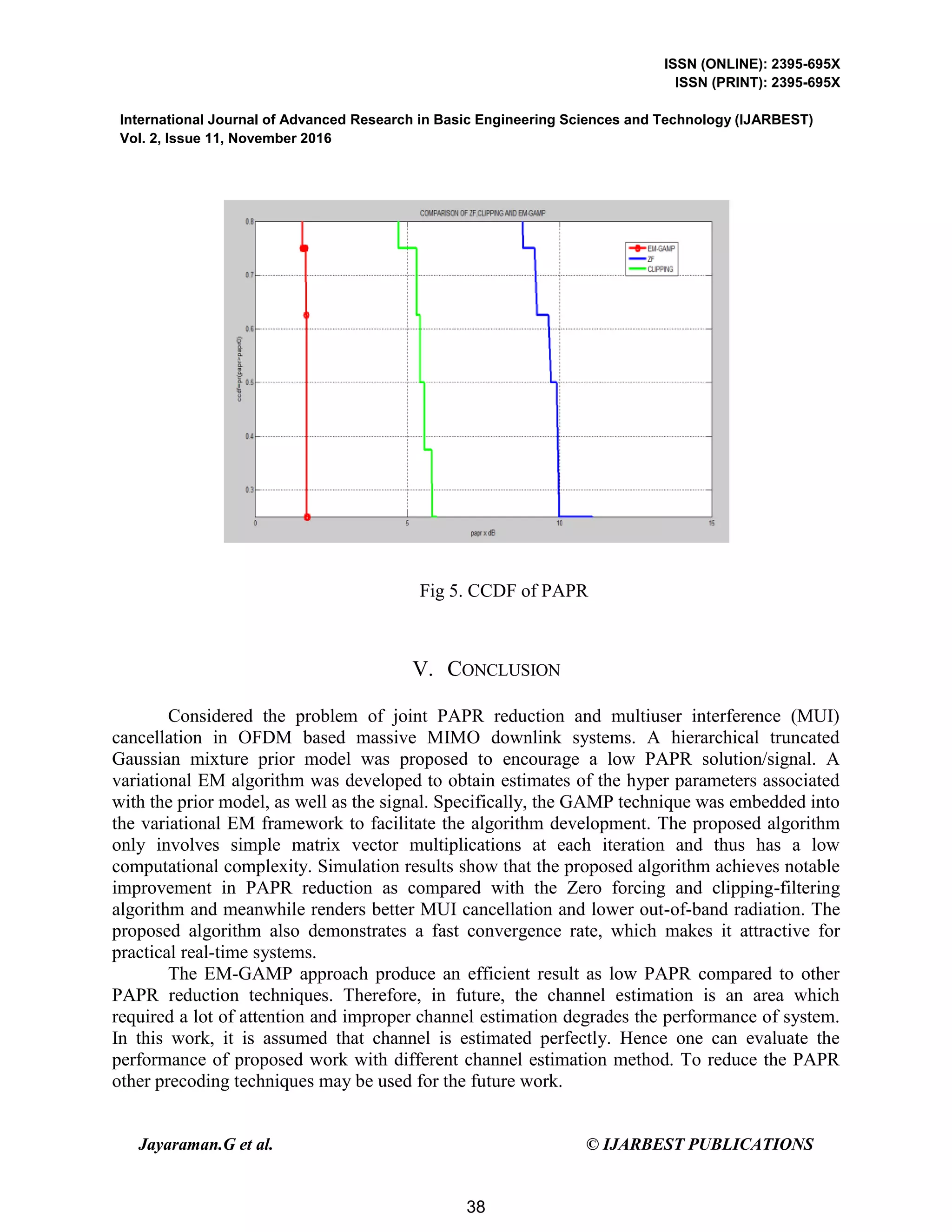 Performance Analysis of PAPR Reduction in MIMO-OFDM | PDF