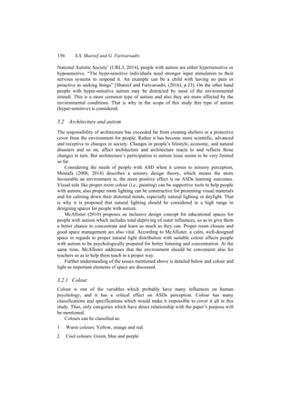 The impact of colour and light on children with autism in interior ...