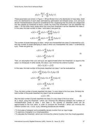A Thresholding Method to Estimate Quantities of Each Class | PDF