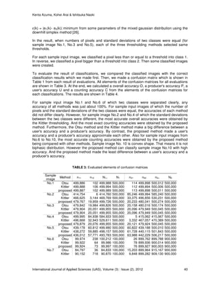 A Thresholding Method to Estimate Quantities of Each Class | PDF