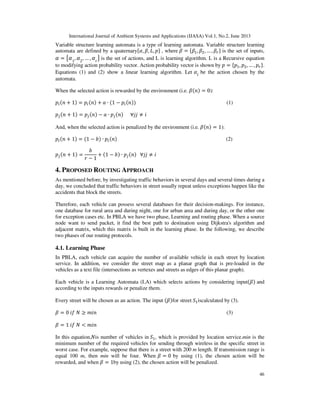 A new approach in position-based routing Protocol using learning automata for Vanets in city ...