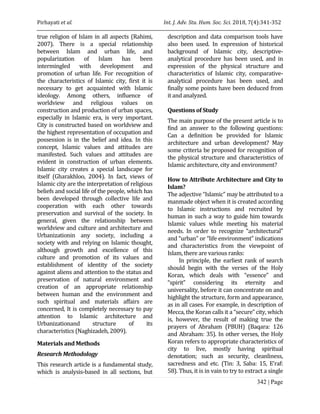 Recognition of the Physical Structure and Characteristics of Islamic ...