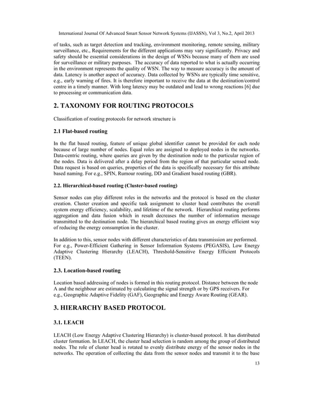 Efficient Hierarchical Routing Protocol In Sensor Networks Pdf
