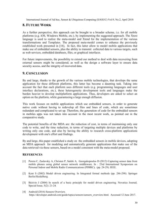MOBILE PHONE SENSORS META-MODEL | PDF