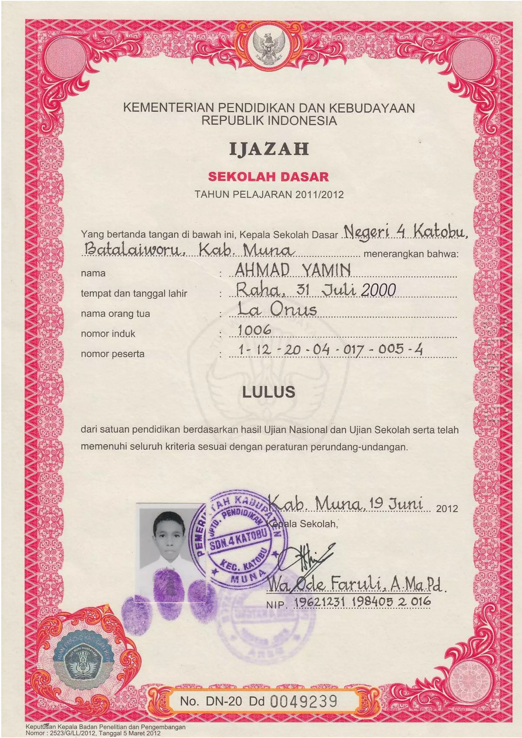 Ijazah | DOCX